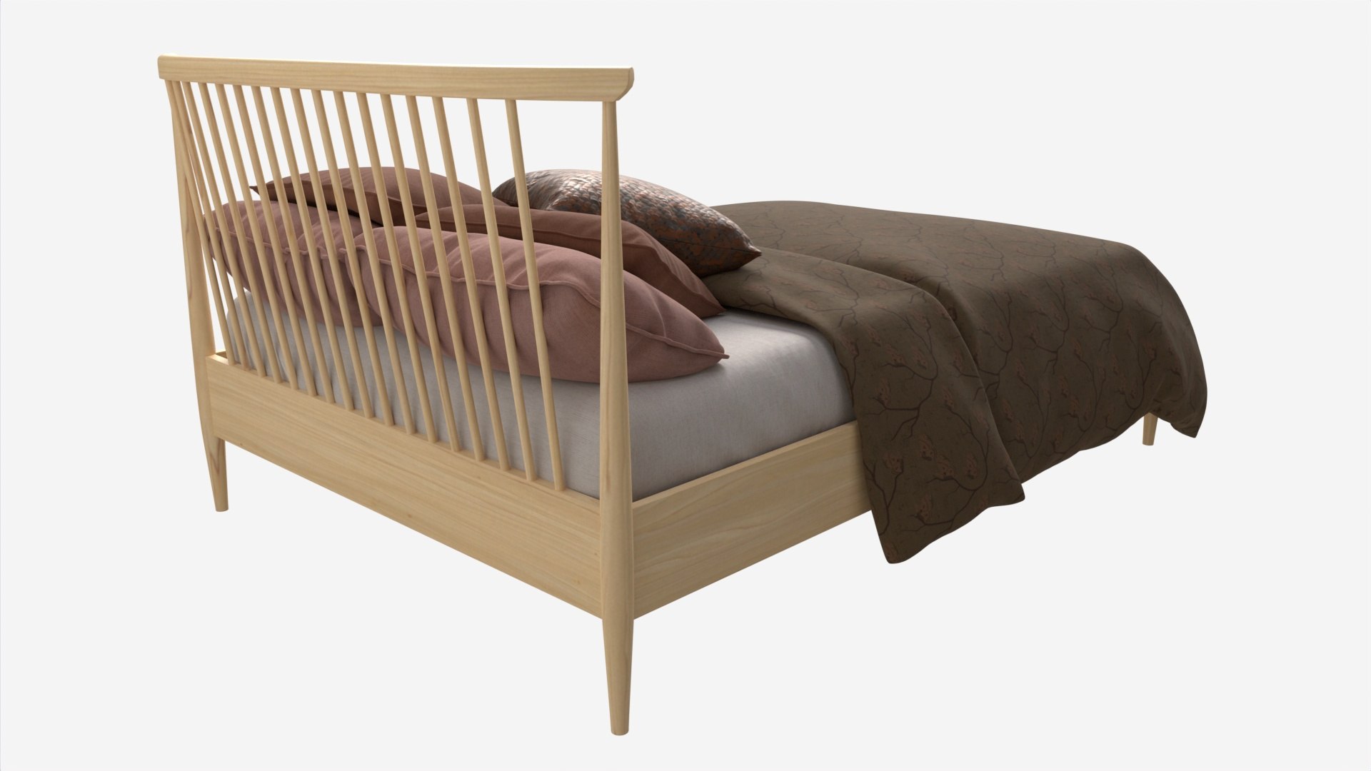 3D Bed Double Ercol Salina model - TurboSquid 2010950