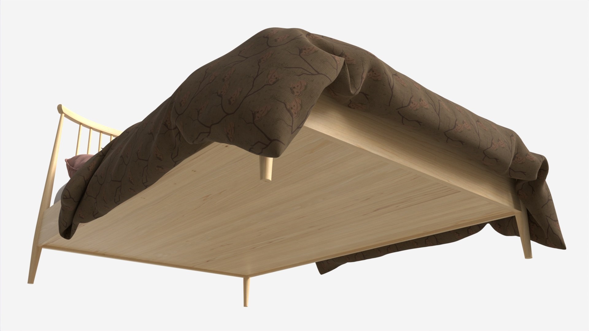 3D Bed Double Ercol Salina model - TurboSquid 2010950