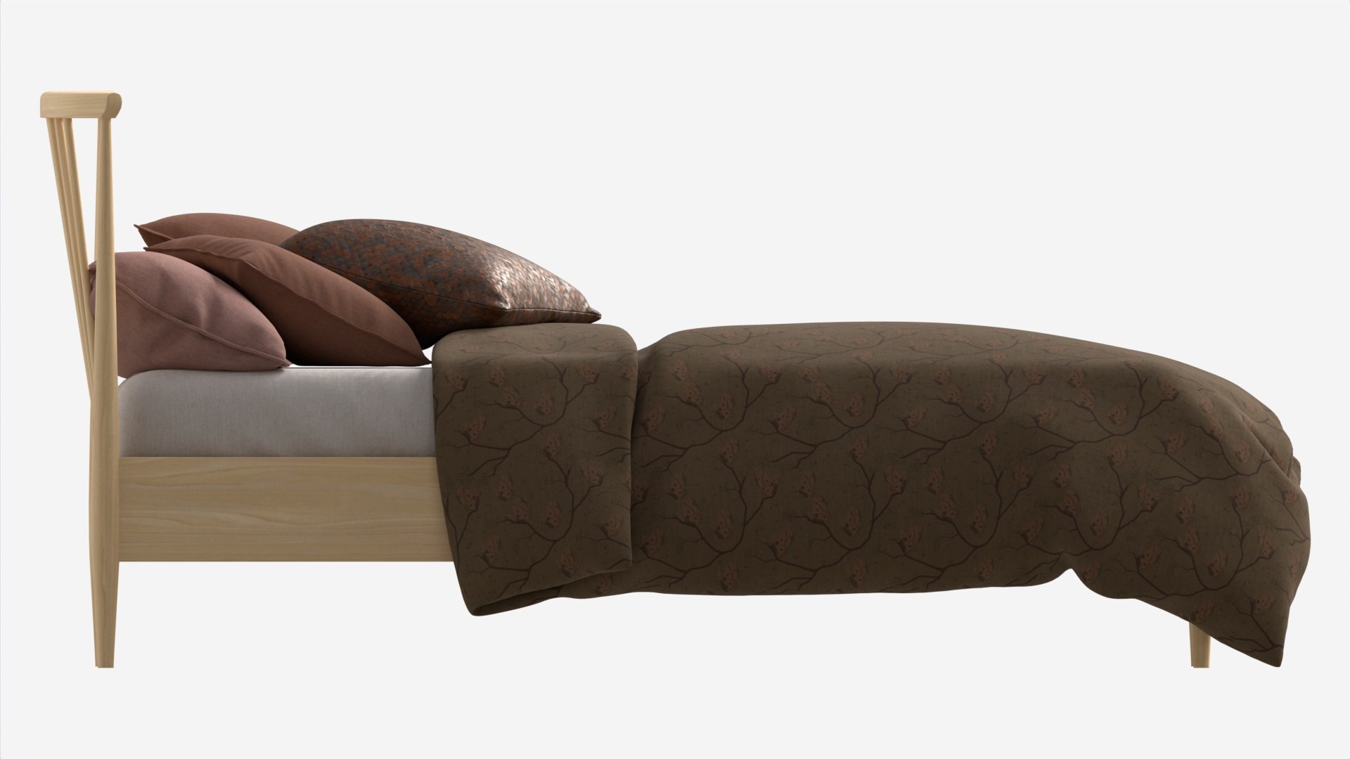3D Bed Double Ercol Salina model - TurboSquid 2010950