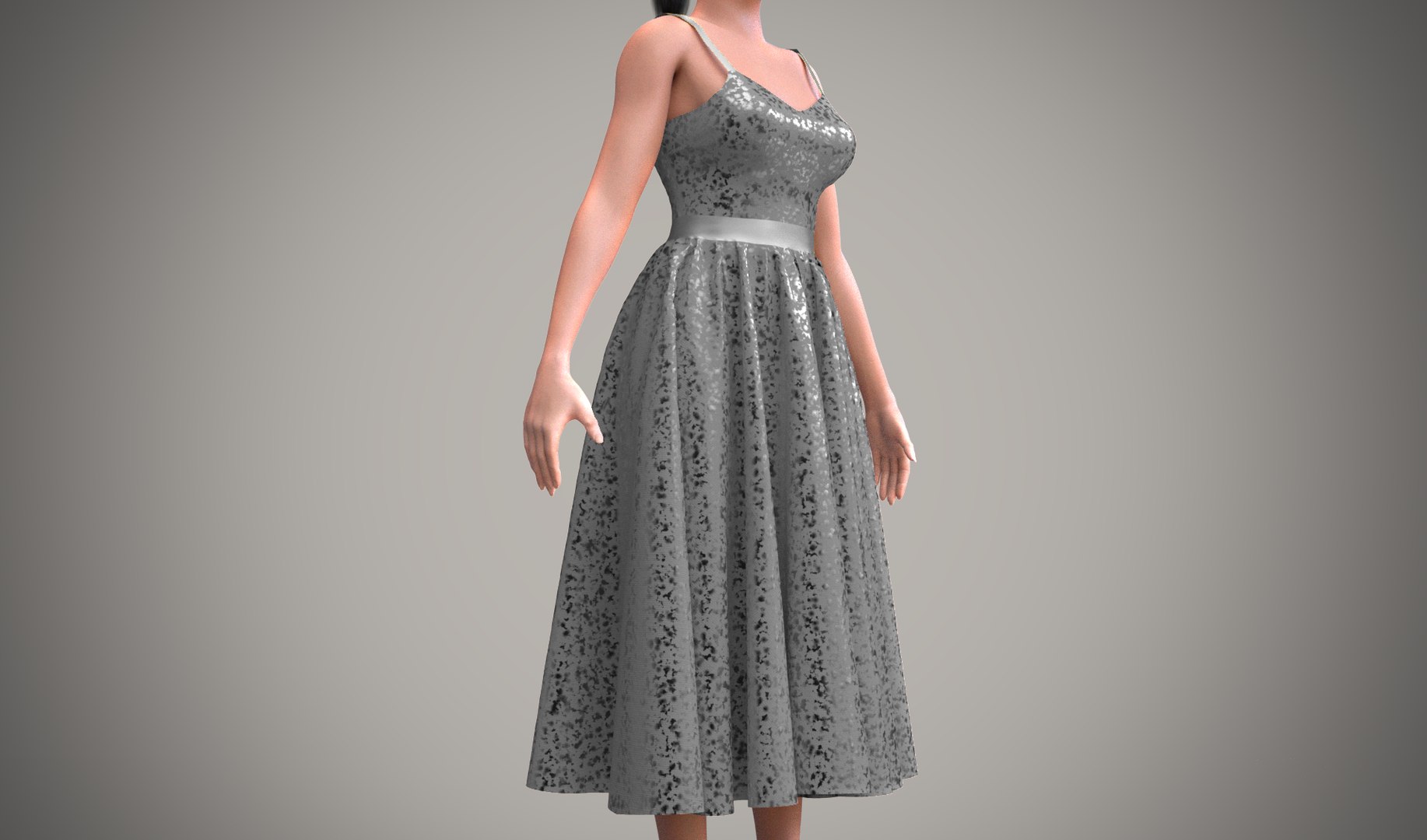 Dress Sequin 3D Model - TurboSquid 1377926