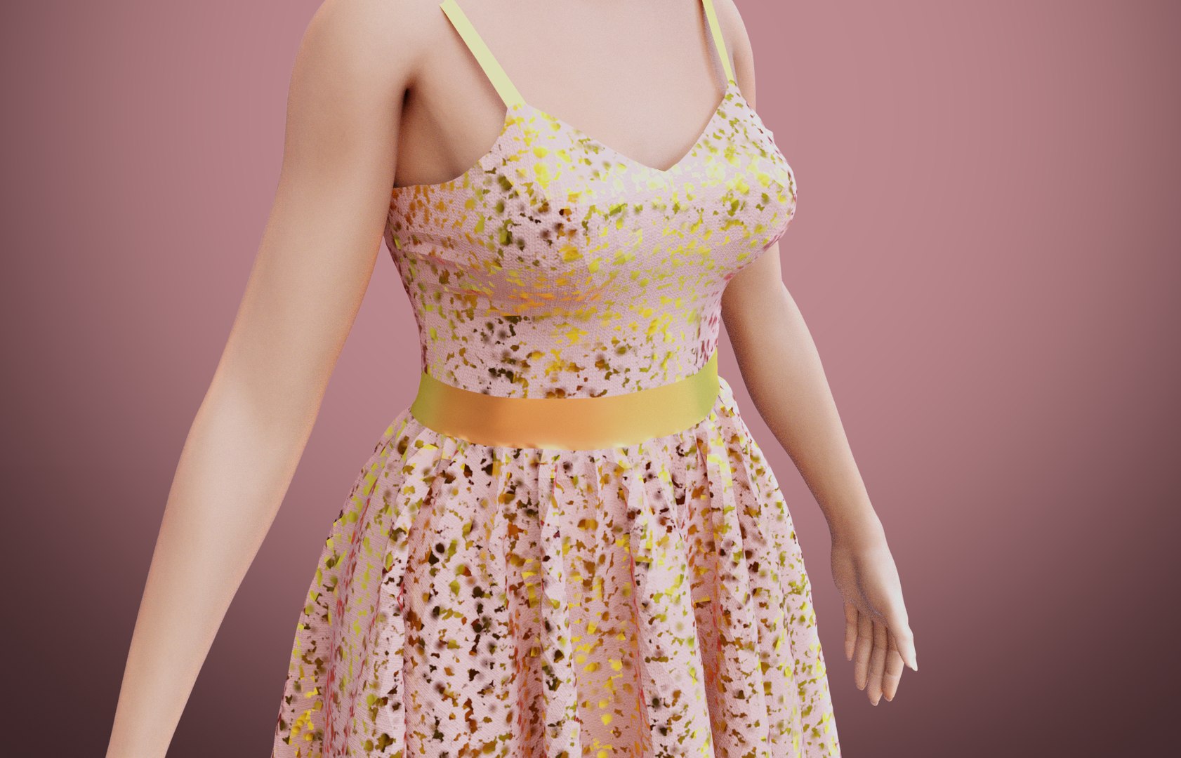 Dress Sequin 3D Model - TurboSquid 1377926