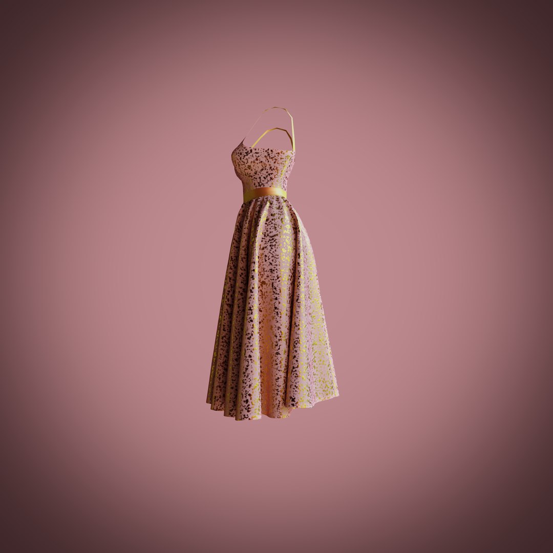 Dress Sequin 3D Model - TurboSquid 1377926