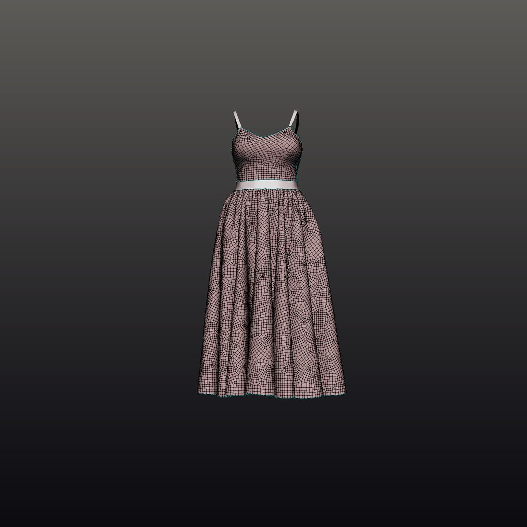 Dress Sequin 3D Model - TurboSquid 1377926