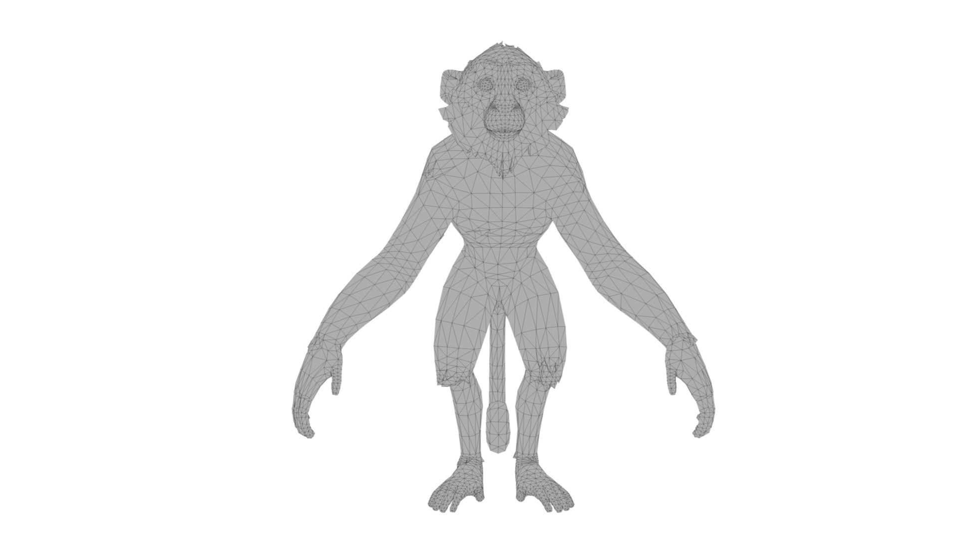 Monkey 3D model - TurboSquid 1953401