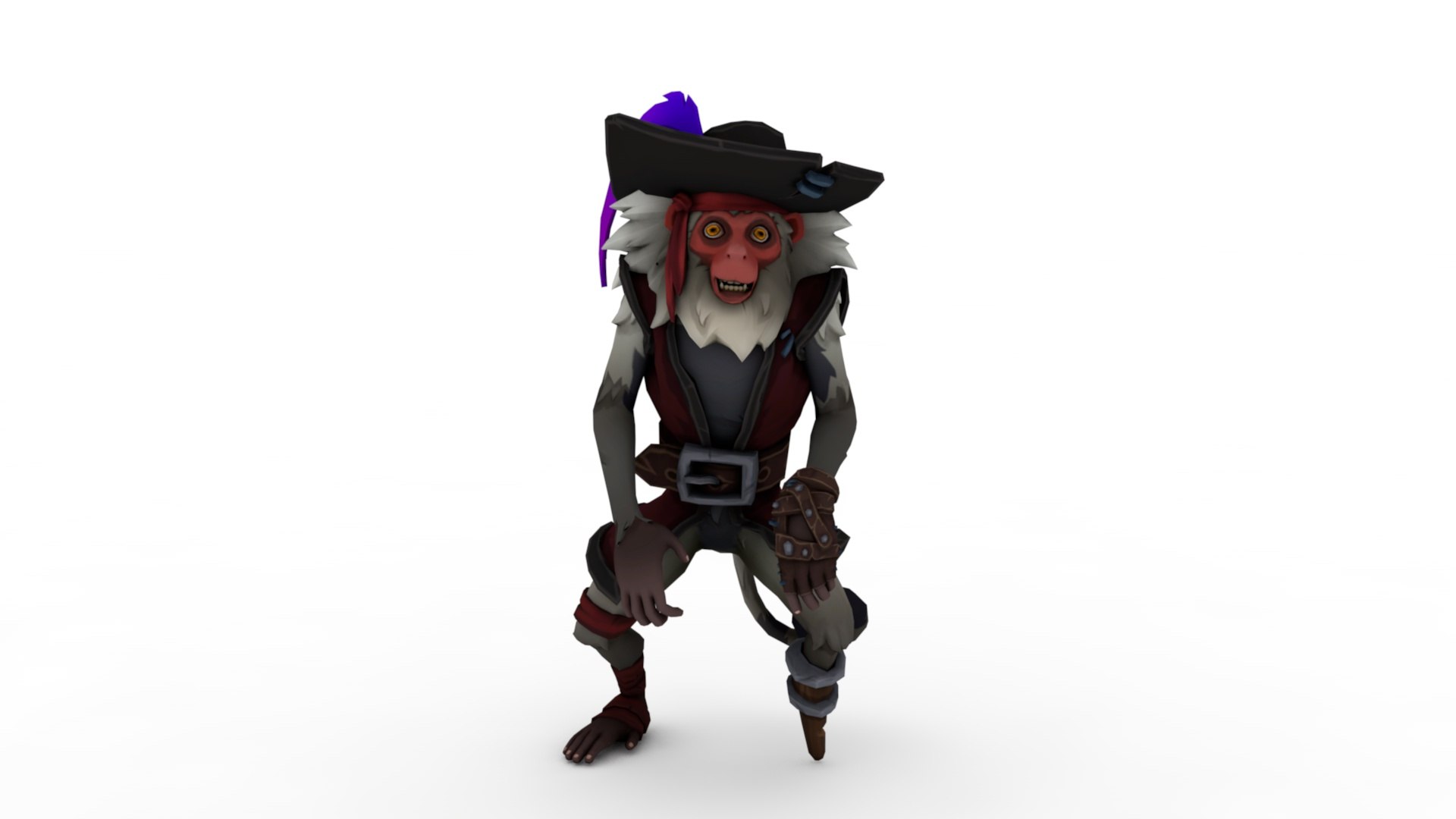 Monkey 3D model - TurboSquid 1953401