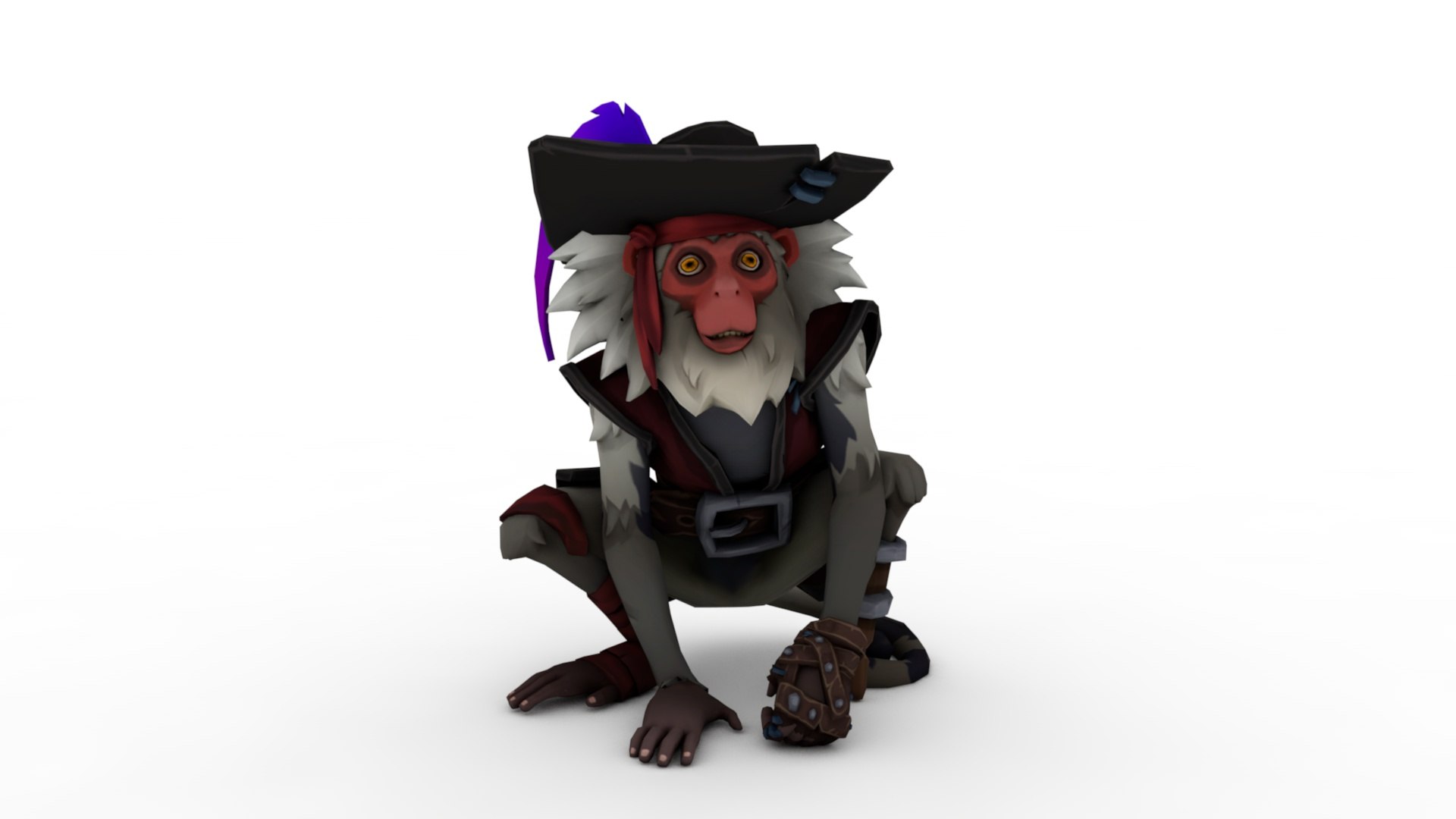 Monkey 3D model - TurboSquid 1953401
