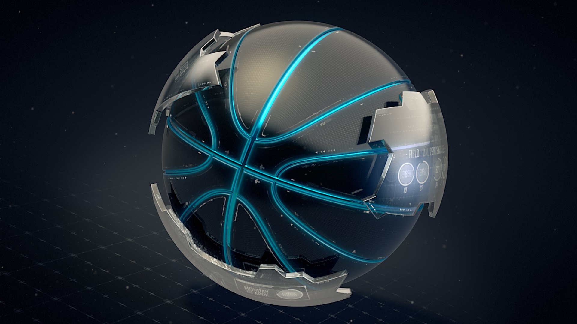 Basketball Ball Concept Obj