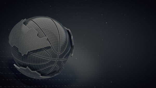 basketball ball concept obj