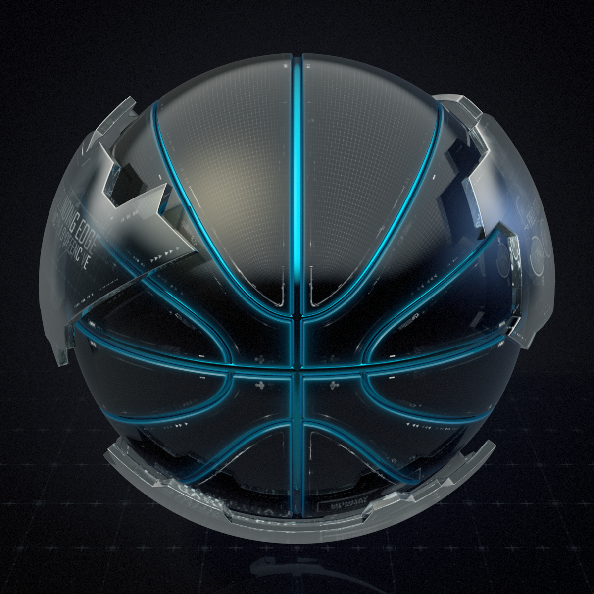 basketball ball concept obj