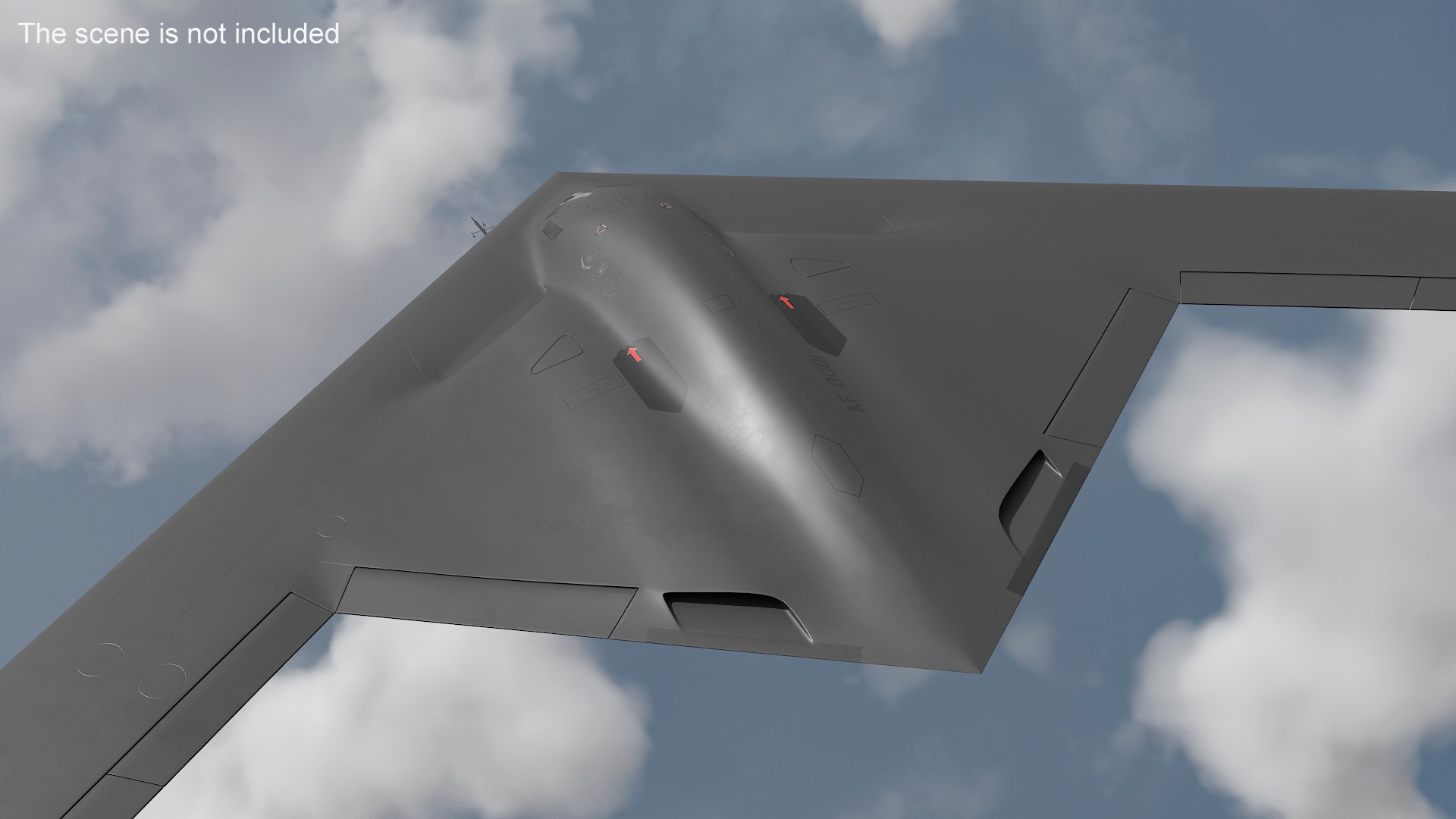 3D B-21 Raider Low Observable Aircraft Black Rigged Model - TurboSquid ...