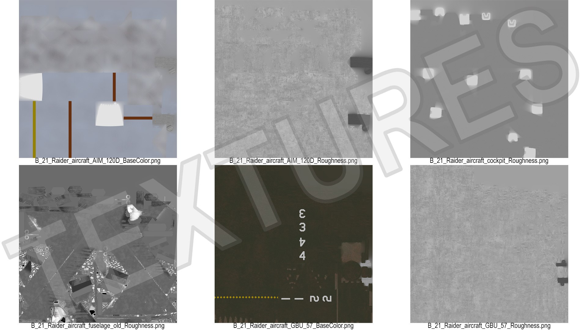 3D B-21 Raider Low Observable Aircraft Black Rigged Model - TurboSquid 2390791