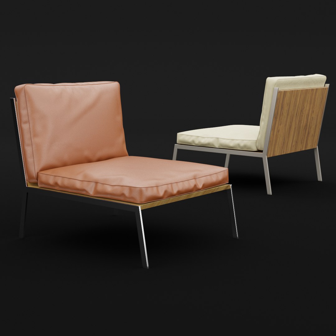 Chair Lounge L 3D Model - TurboSquid 1683588