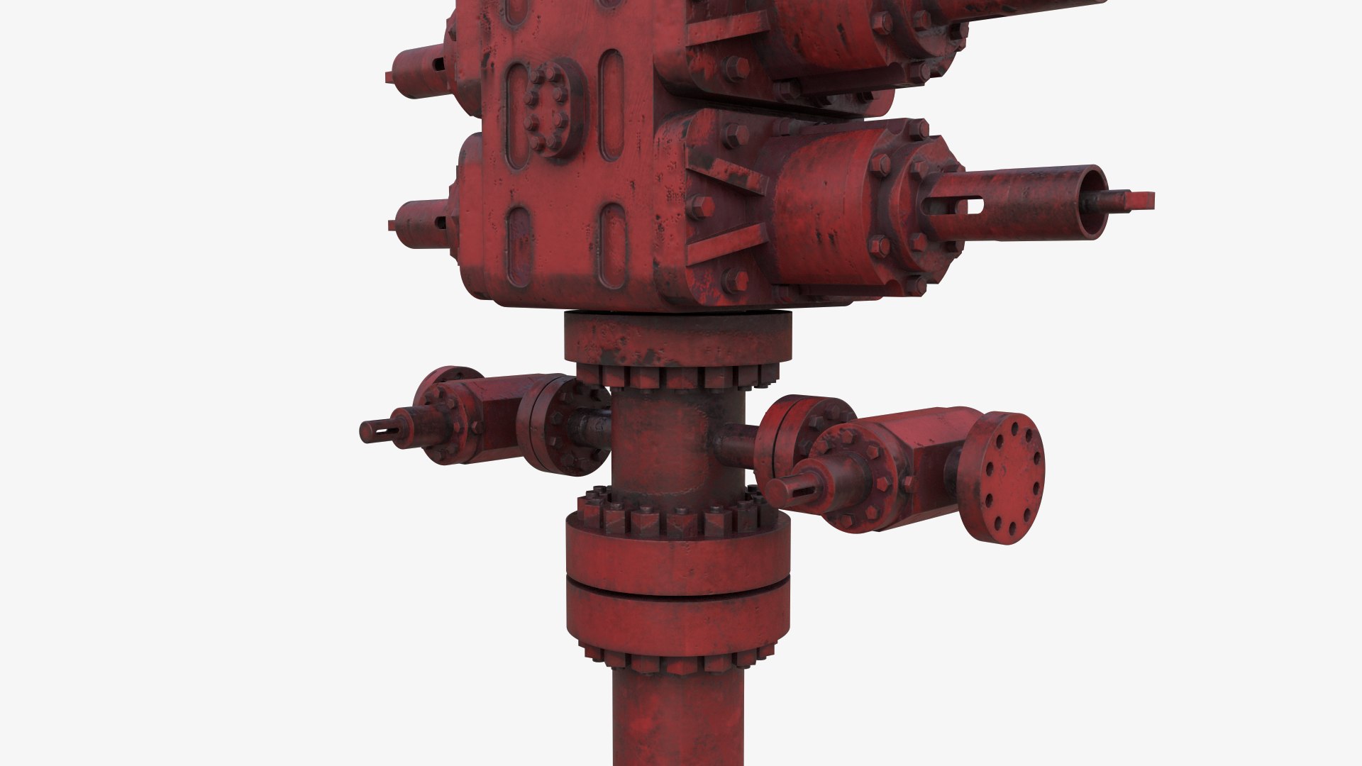 Oil Equipment - Rusted Drilling WellHead 3D Model - TurboSquid 2092092