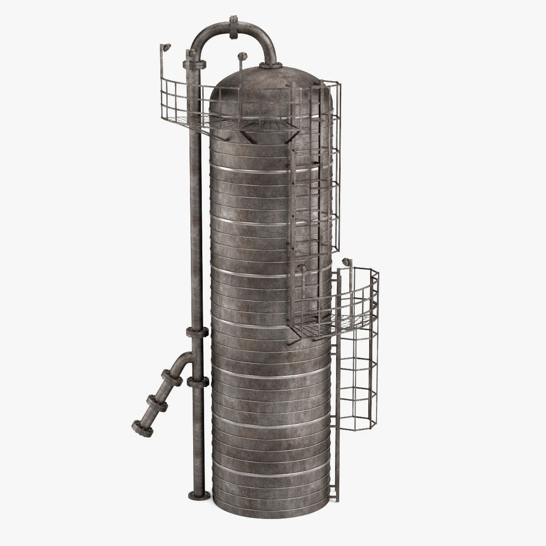 3d model refinery units blending