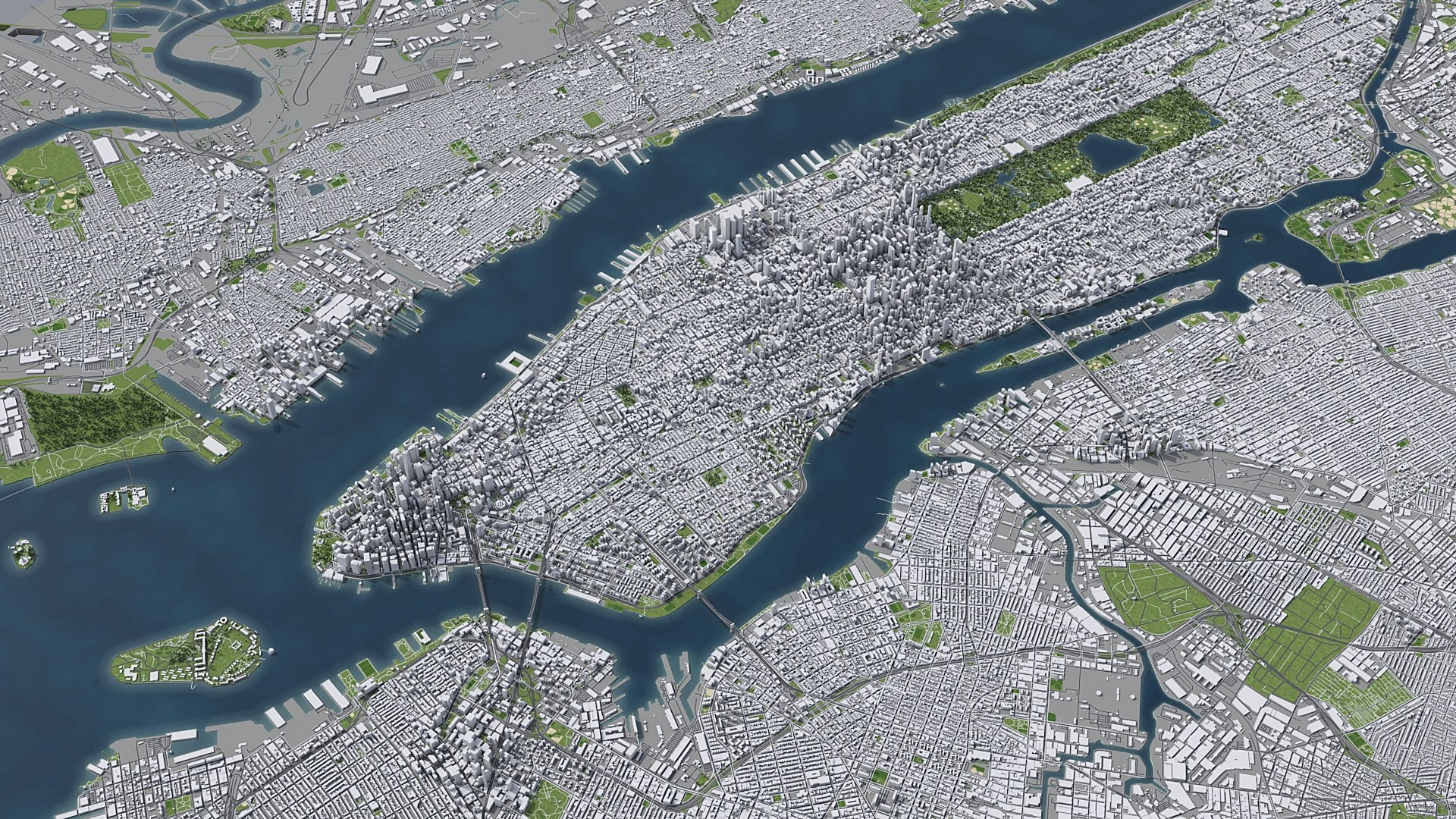 3D New York Manhattan Full City - TurboSquid 2181815