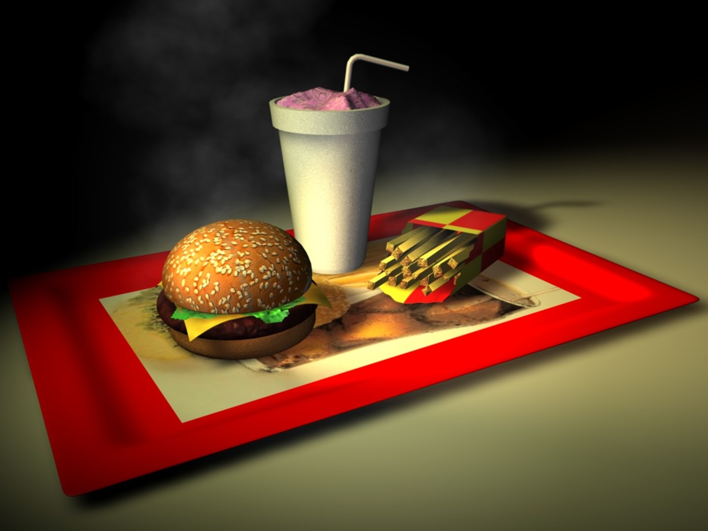 Fast Food 3d Model