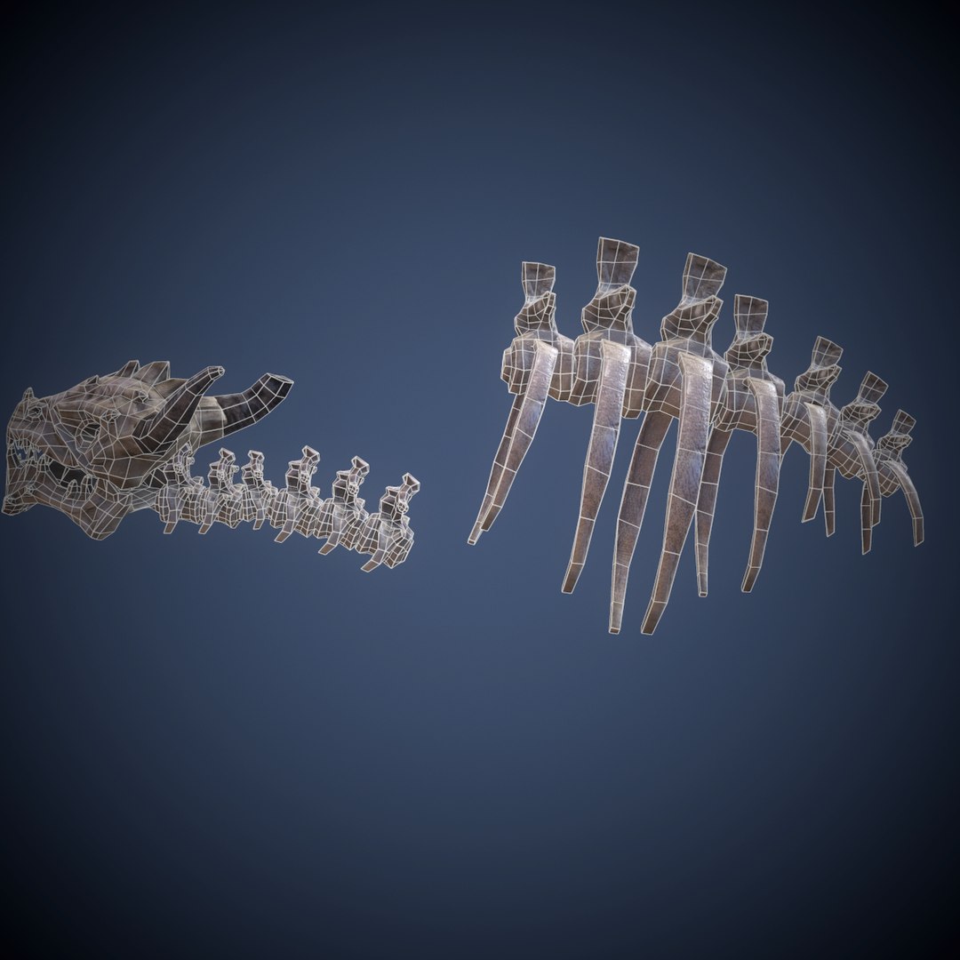3d Skeleton Dragon Model