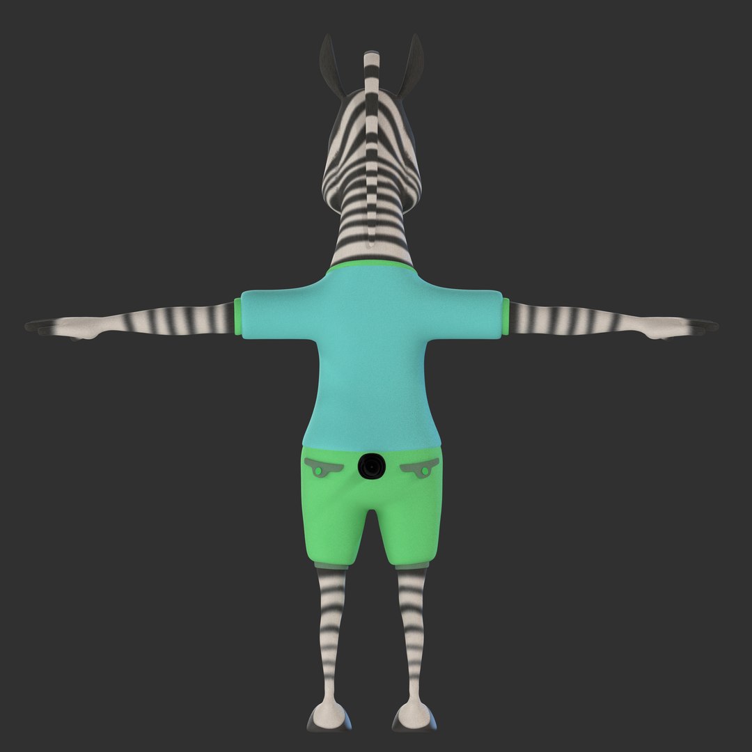 Cartoon Zebra Model - TurboSquid 2309094