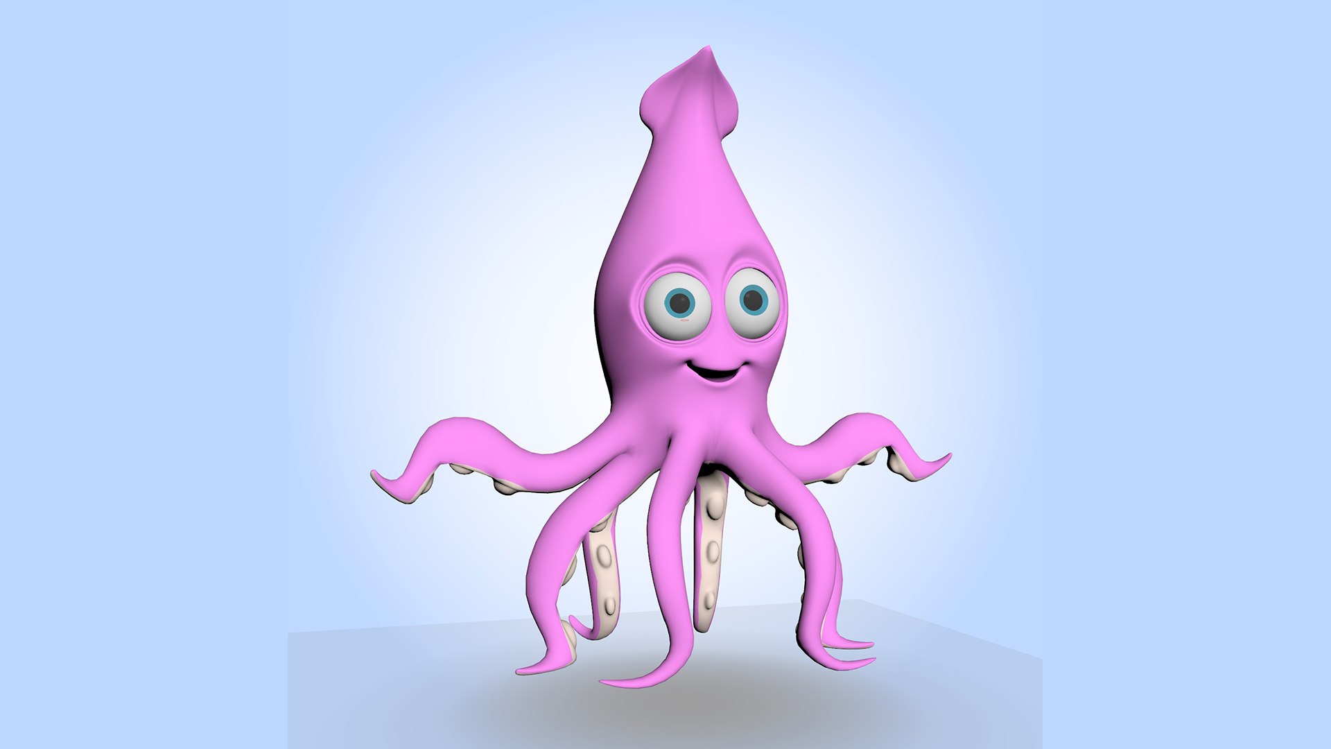 Purple Squid 3D Model - TurboSquid 2099180