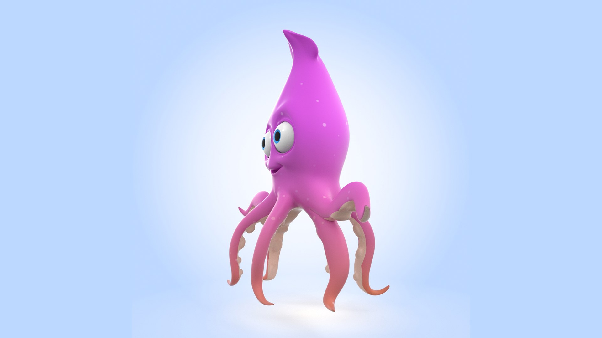 Purple Squid 3D Model - TurboSquid 2099180