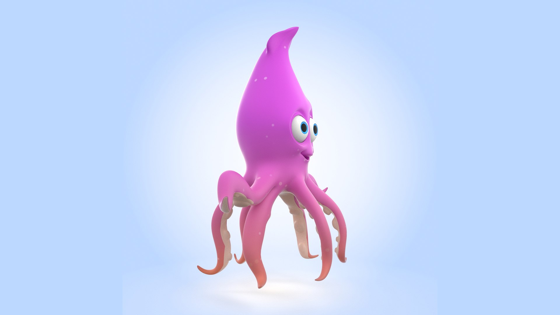 Purple Squid 3D Model - TurboSquid 2099180