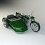 Custom Chopper Sidecar 3d Fbx