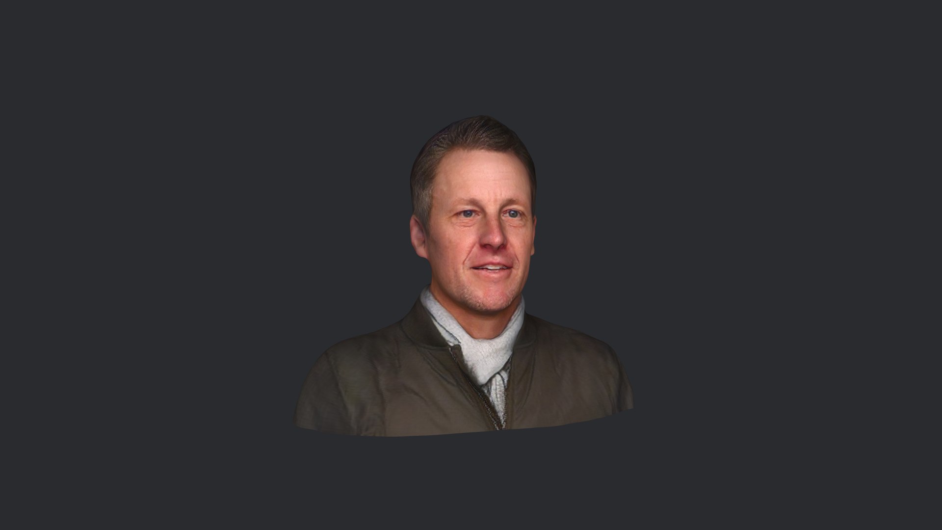 Lance Armstrong- Realistic Bust Head Ready 3d Model 3D Model ...