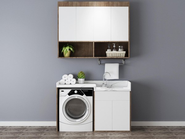 modelo 3d Laundry cabinet model - TurboSquid 2055870