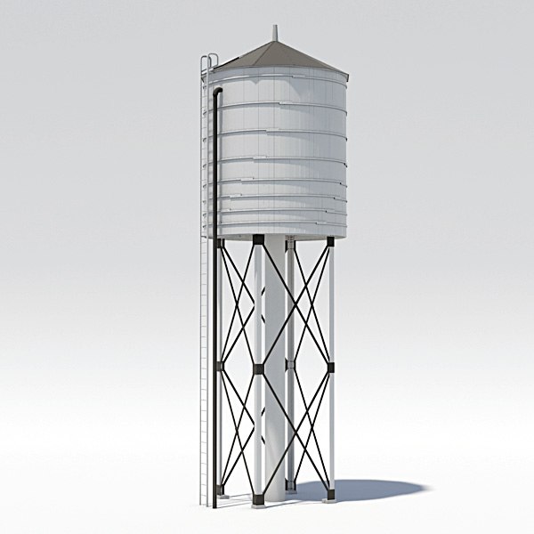 3d model water tower