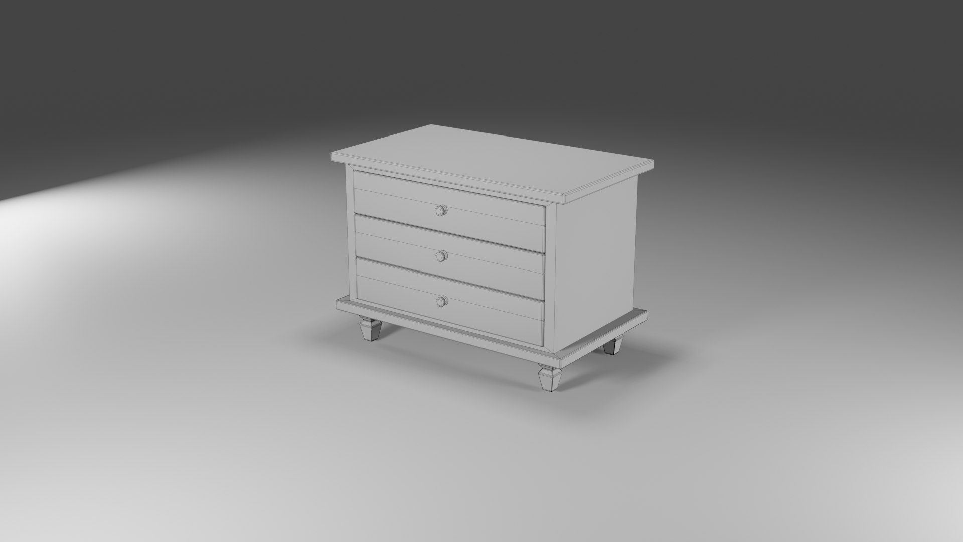 3D Bedside table - TurboSquid 2134491