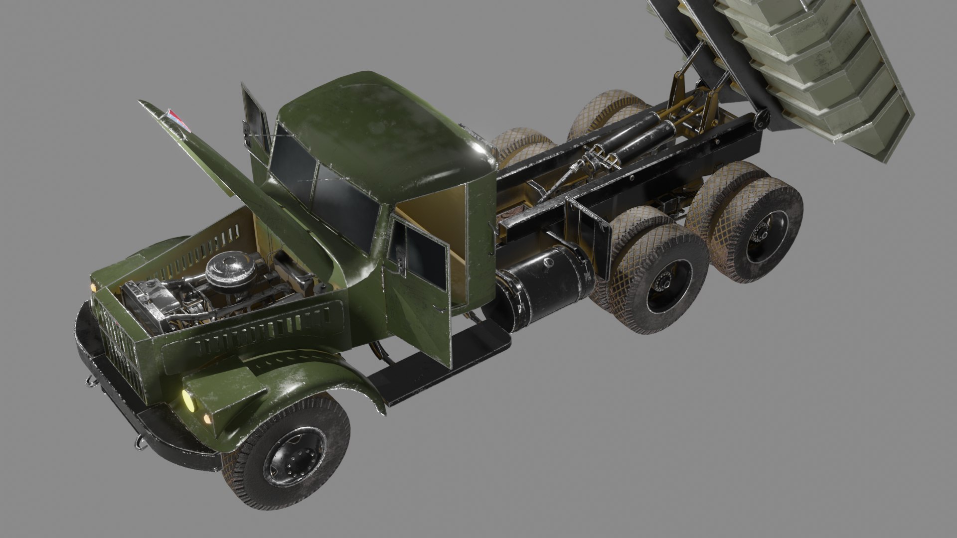 3D KRAZ-256B - TurboSquid 2183441