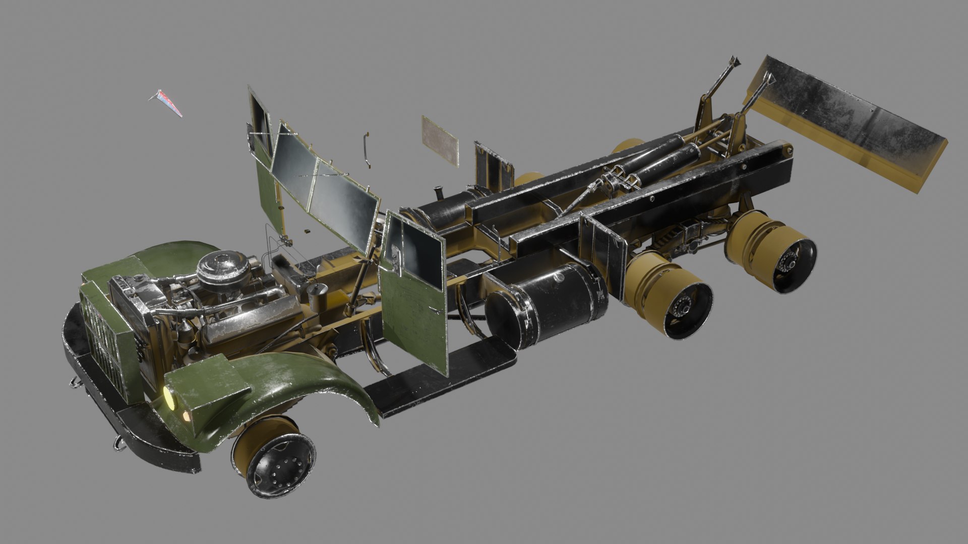 3D KRAZ-256B - TurboSquid 2183441