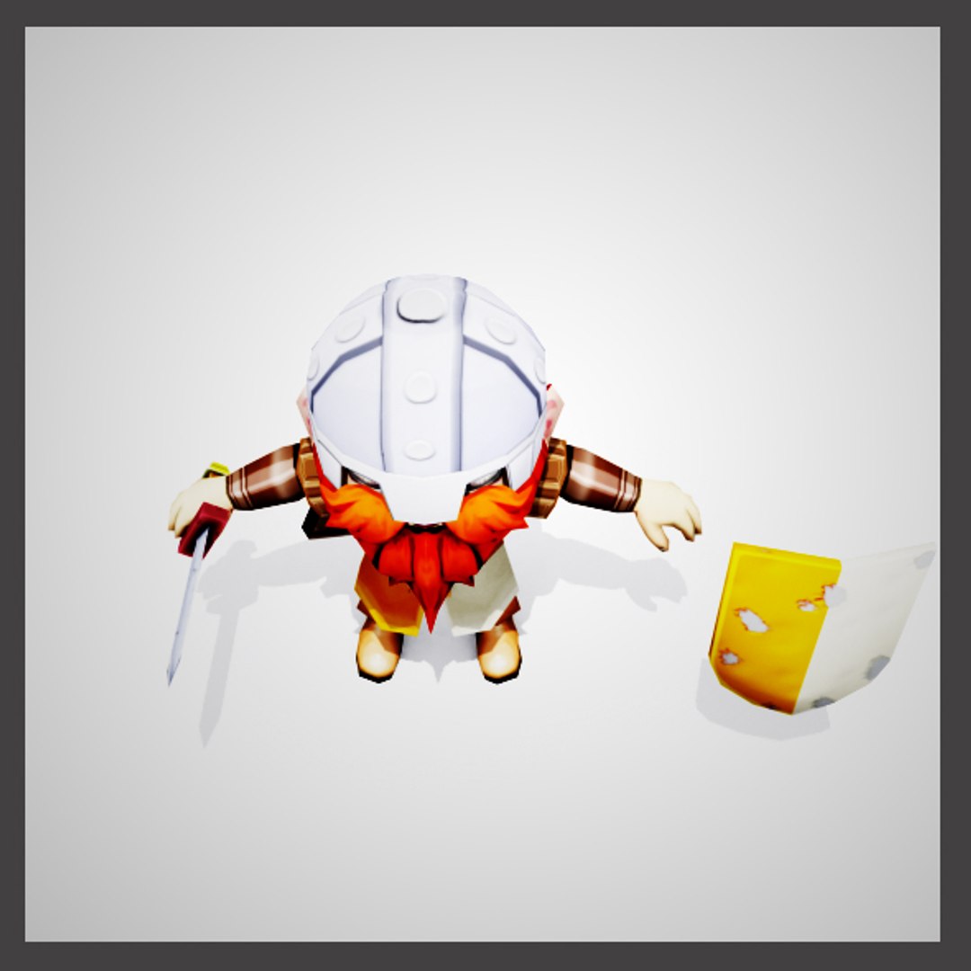 chibi knight - set 3d max