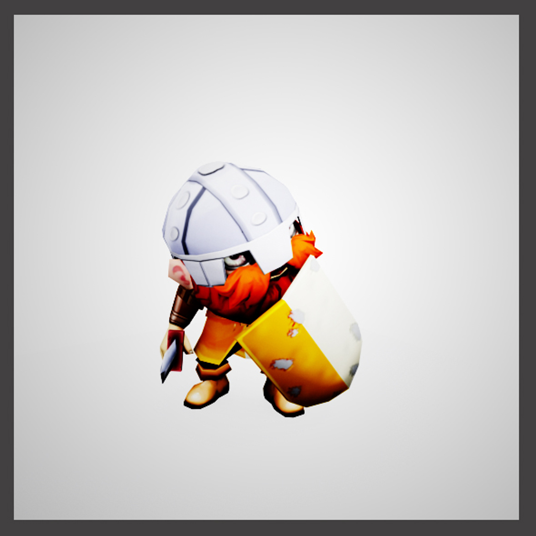 chibi knight - set 3d max
