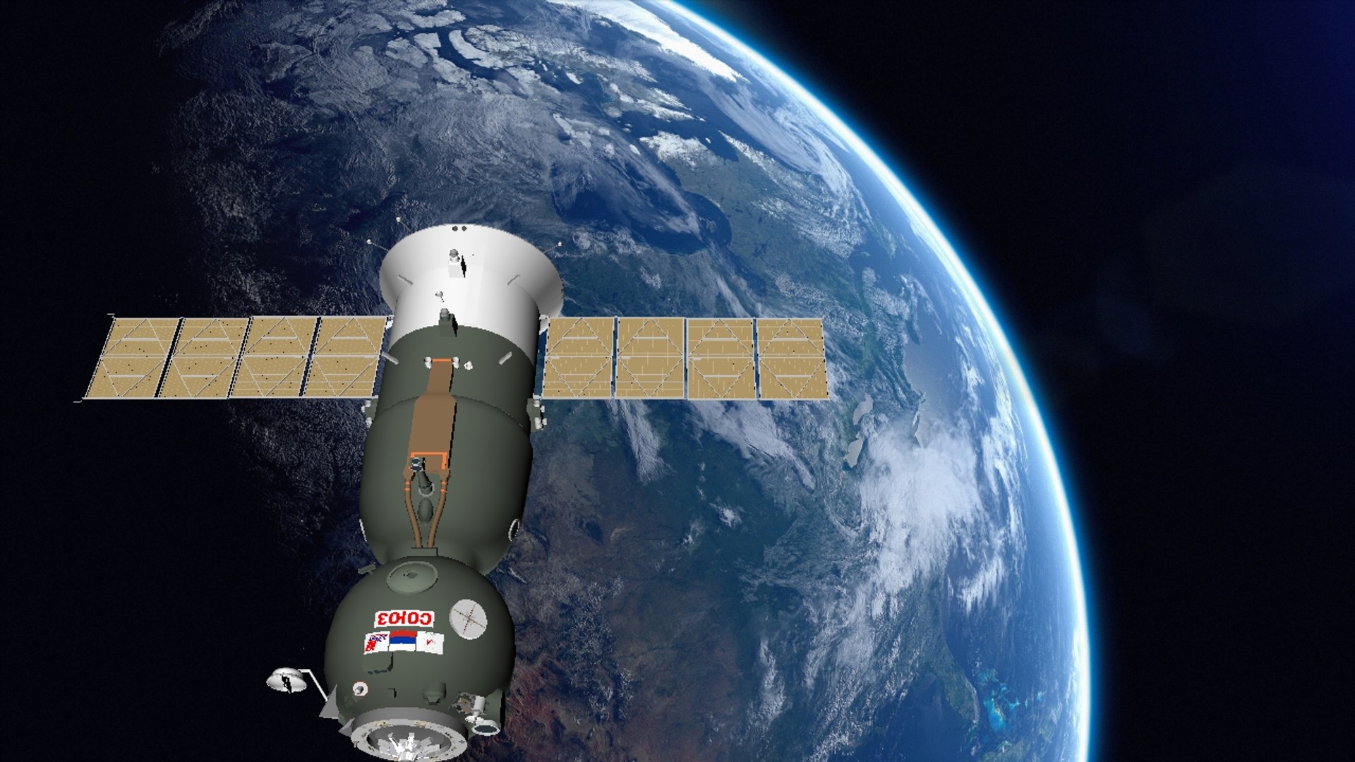 3D Model Soyuz Spacecraft Space - TurboSquid 1587054