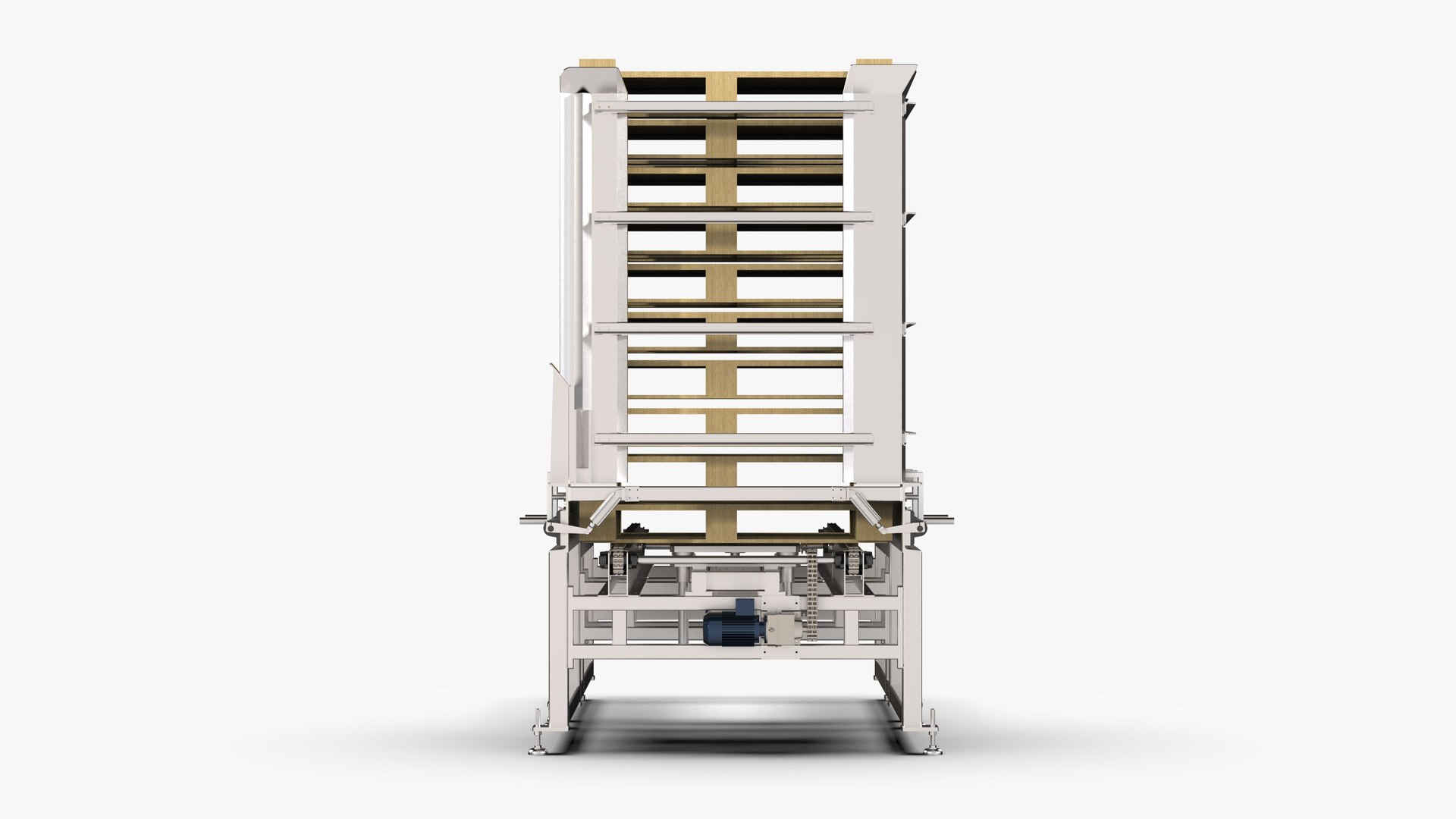 3D Model Automatic Pallet Destacking Machine - TurboSquid 1992796