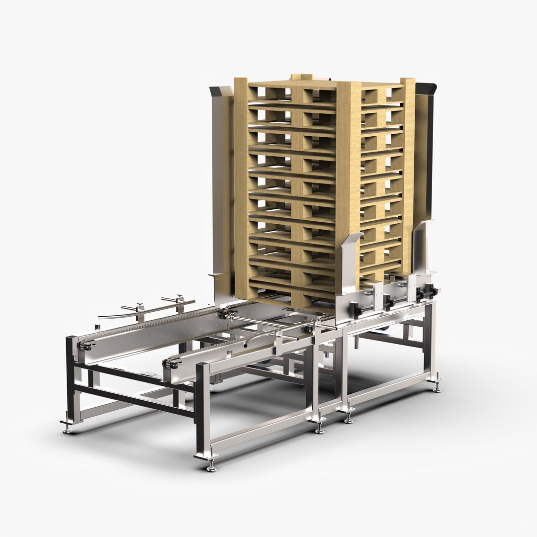 3D model Automatic Pallet Destacking Machine - TurboSquid 1992796