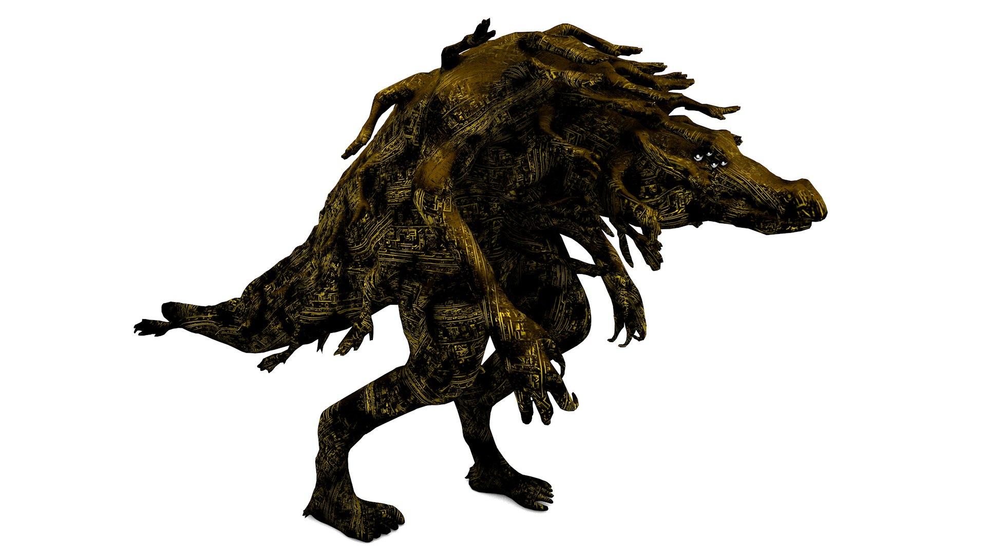 3D Monster Rigged And Animated - TurboSquid 2156812