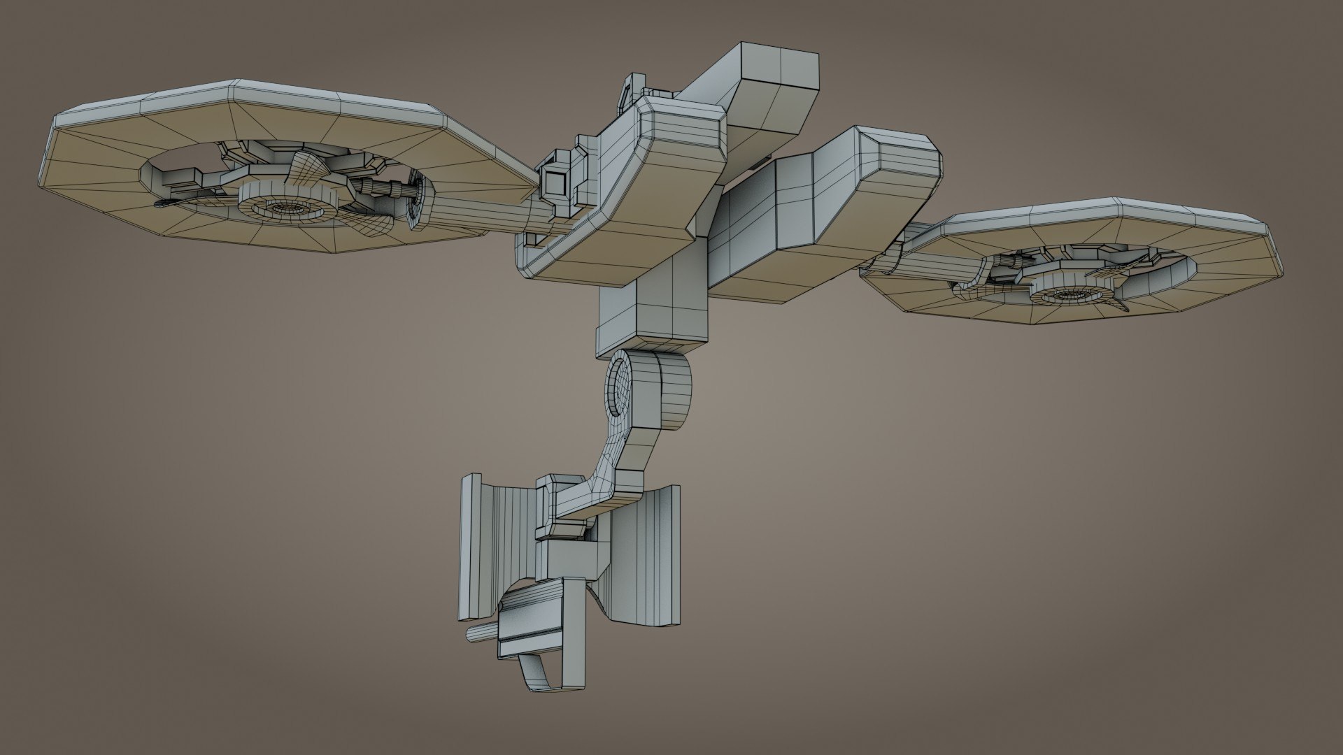 3D Sci-Fi Drone - Low Poly - Game Ready - PBR - TurboSquid 2228555