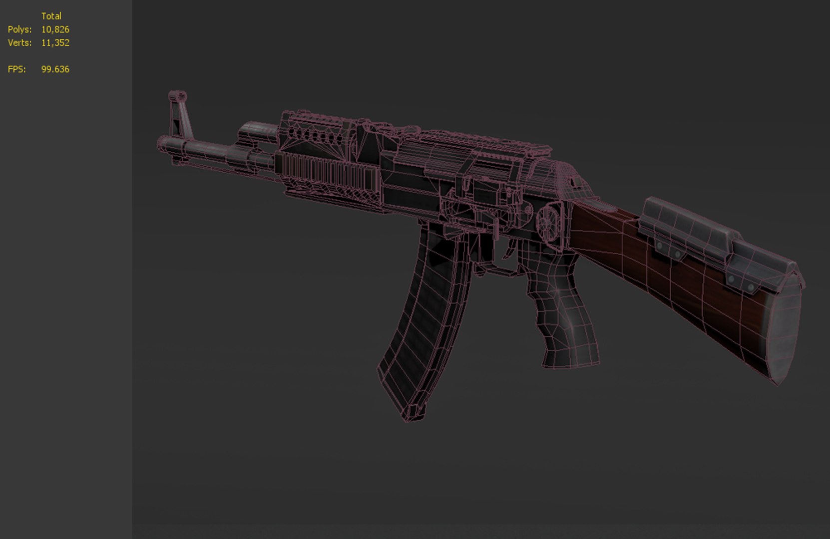 Akms Ak-47 Assault Rifle 3D Model - TurboSquid 1621525