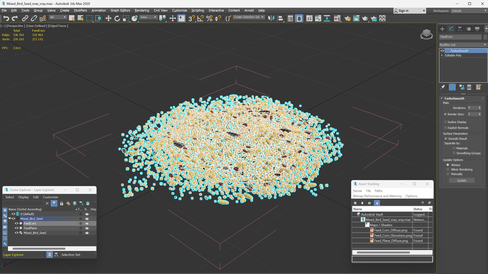 3D Mixed Bird Seed Model - TurboSquid 2348811