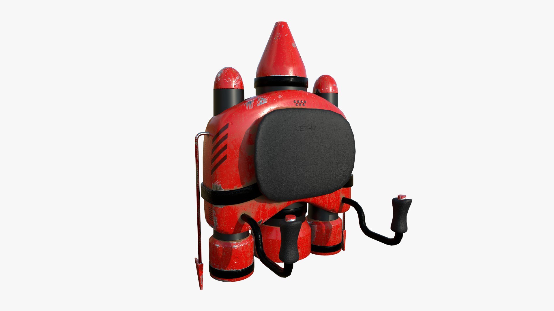 3D Jetpack D04 Red Black - SciFi Character Design model - TurboSquid ...