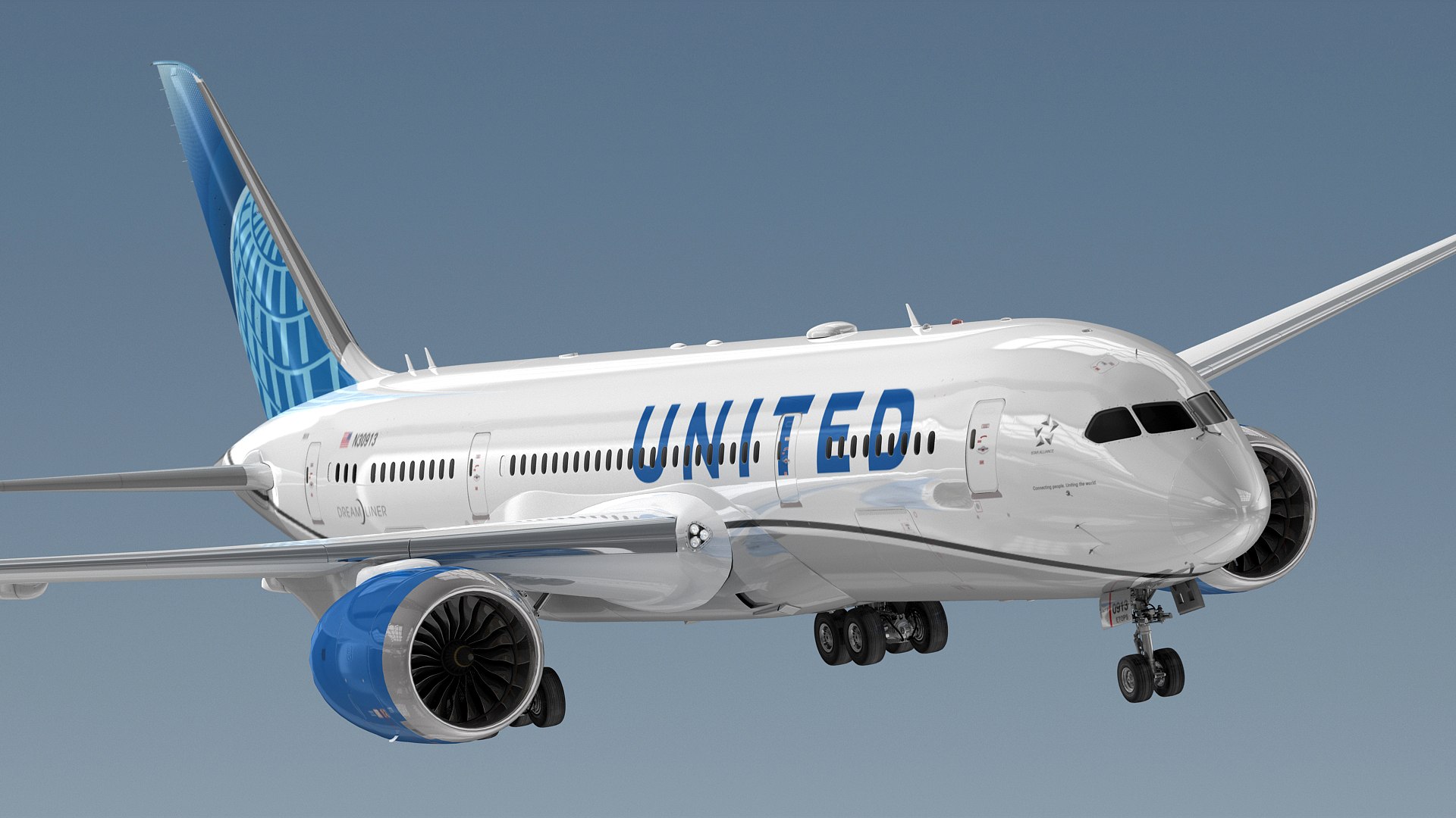 Boeing 787-8 United Airlines 3D Model - TurboSquid 2003527