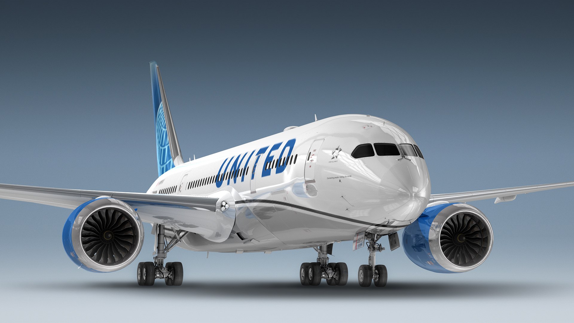 Boeing 787-8 United Airlines 3D Model - TurboSquid 2003527