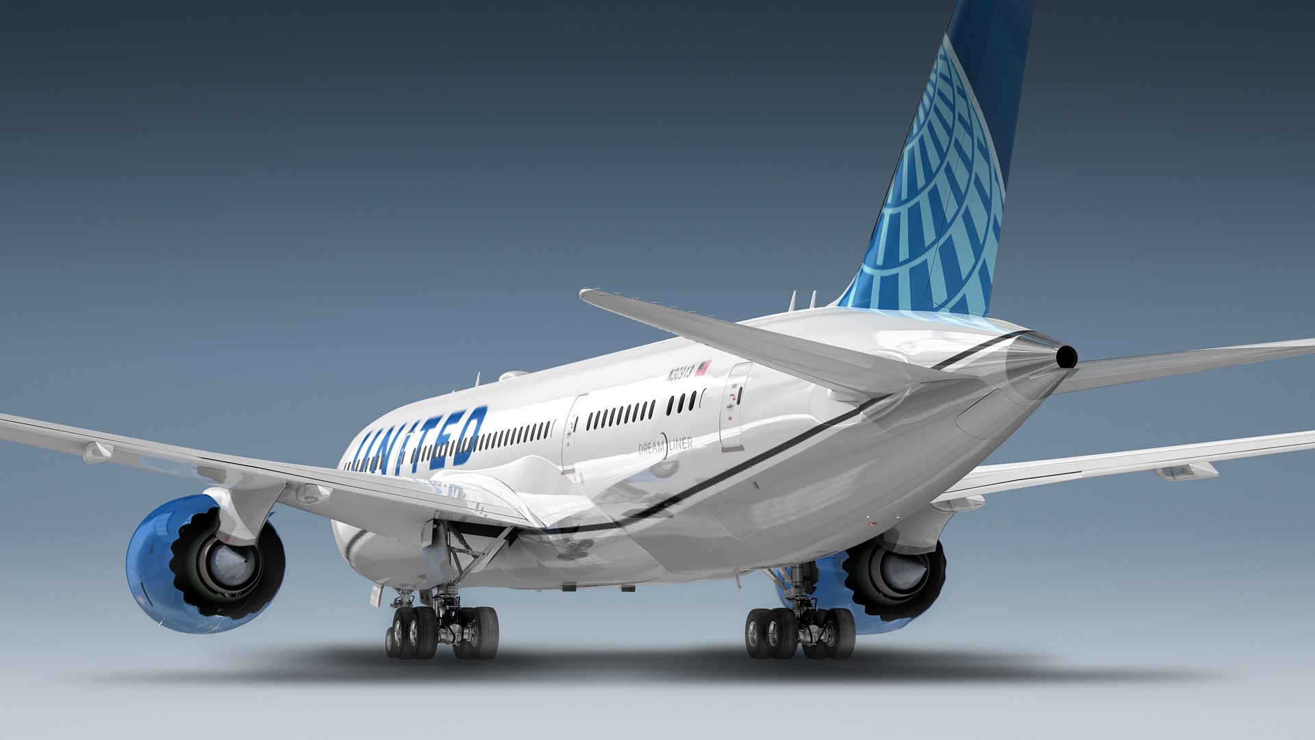 Boeing 787-8 United Airlines 3D Model - TurboSquid 2003527