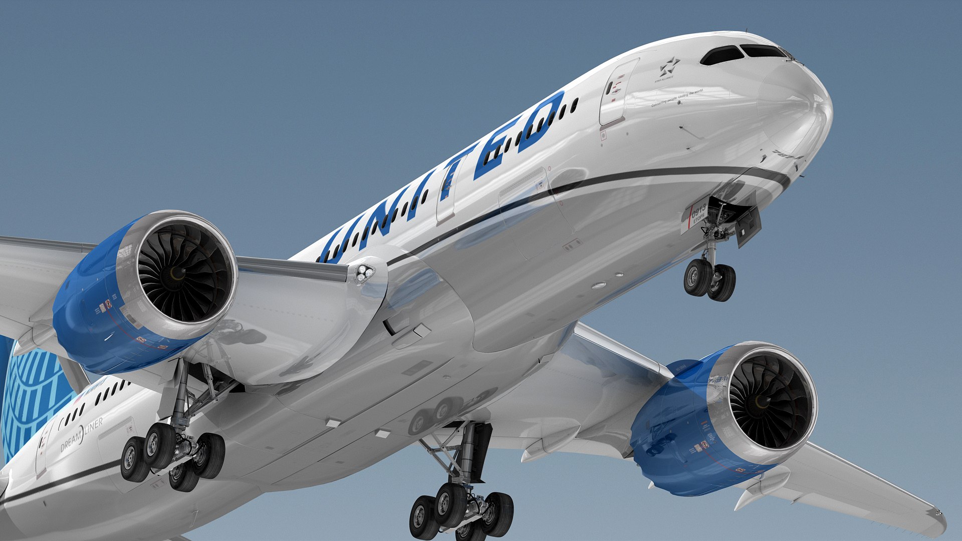 Boeing 787-8 United Airlines 3D Model - TurboSquid 2003527
