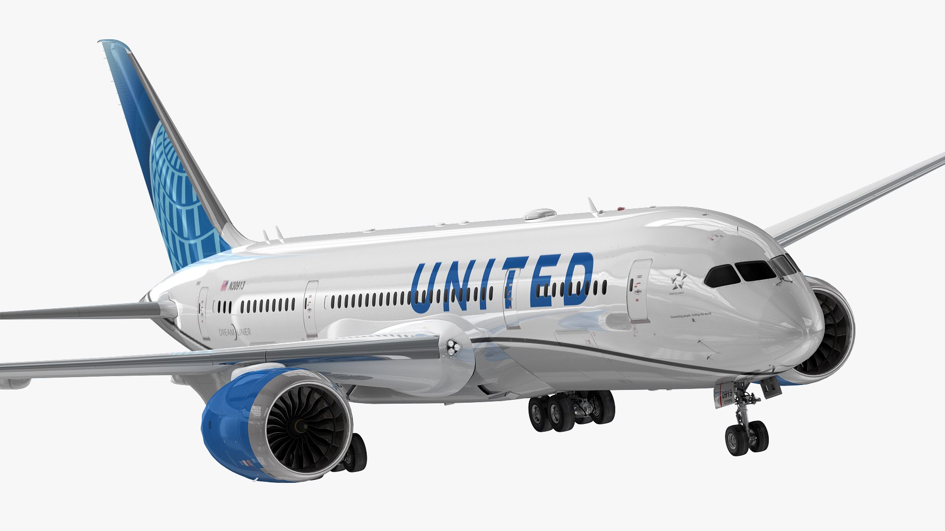 Boeing 787-8 United Airlines 3D model - TurboSquid 2003527