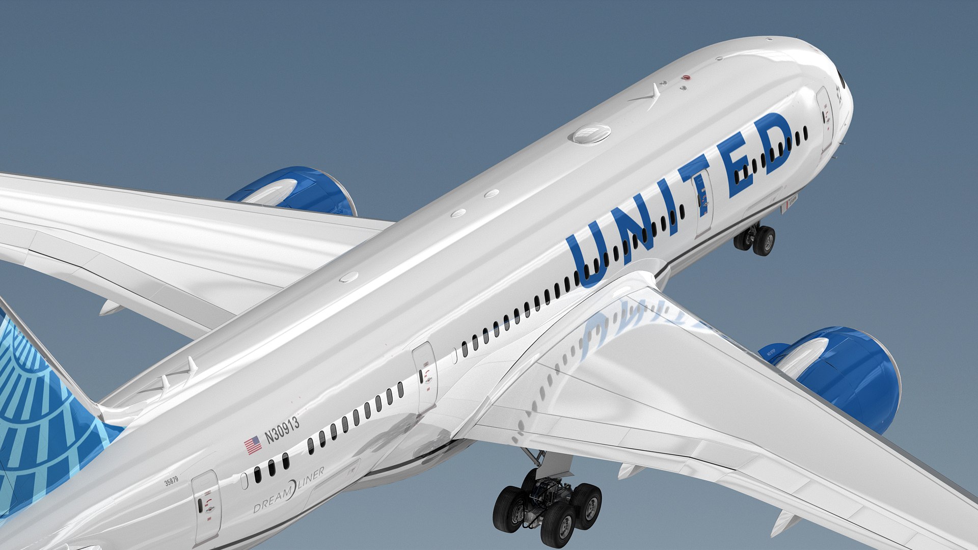 Boeing 787-8 United Airlines 3D Model - TurboSquid 2003527
