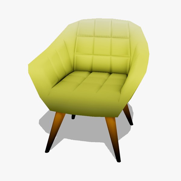 3D Low poly lounge chair - TurboSquid 1915357