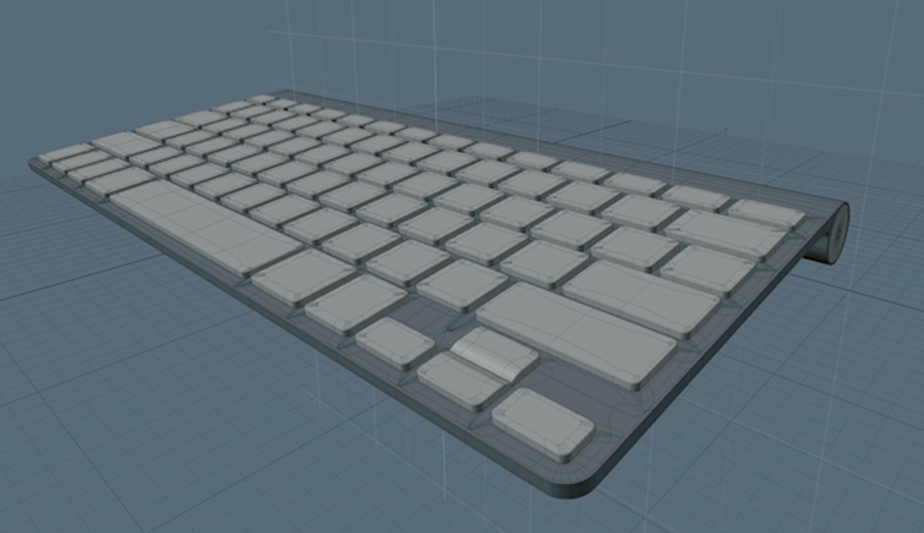 Apple Wireless Keyboard 3d Model